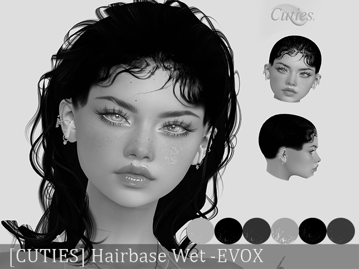 Second Life Marketplace - [CUTIES] Hairbase Wet -EVOX DEMO